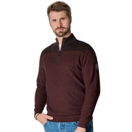 Casamoda Herren Troyer "Casamoda Stricktroyer uni", rot, Gr. L, 100% Baumwolle, Pullover