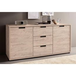Sideboard Home Affaire, braun, Wohnzimmer, Sideboards, "Palma", Breite 156 cm