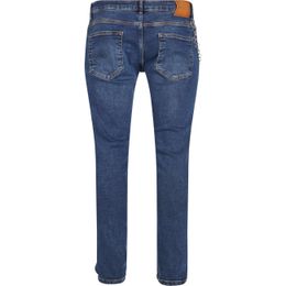 2Y Premium Herren Bequeme Jeans "2Y Premium Herren 2Y Skinny Fit Jeans", blau, Gr. 38, unifarben, 97% Baumwolle, 3% Elasthan, Jeans