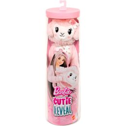 Barbie Kinder Anziehpuppe "Barbie Cutie Reveal Sweet Bows - Pinkes L&auml;mmchen"bunt, Puppen