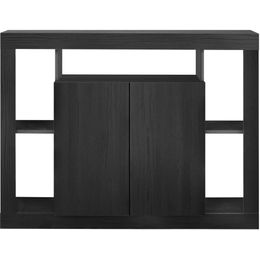 Sideboard Home Affaire, B:134cm H:102cm T:42cm, schwarz, Wohnzimmer, Sideboards, "Rimini", Breite 134 cm