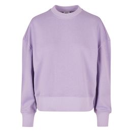 Urban Classics Damen Sweater "Urban Classics Damen Ladies Oversized Terry Crewneck"lila, Gr. 5XL, unifarben, 65% Baumwolle, 35% Polyester, Sweatshirts
