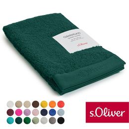 G&auml;stehandtuch s.Oliver, B:30cm L:50cm, gr&uuml;n, Walkfrottier, Obermaterial: 100% Baumwolle, Handt&uuml;cher, "s.Oliver, Premium Qualit&auml;t, 600 gr/m&sup2;, auch als