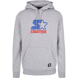 Herren Kapuzensweatshirt "Starter Black Label Herren Starter Two Color Logo Hoody"erdgrau, Gr. S, STARTER Black Label, 65% Baumwolle, 35% Polyester,