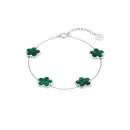 Pure Schmuck Bracelet 'Clover Green' female Silver size 16 cm