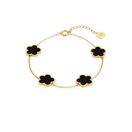 Pure Schmuck Bracelet 'Clover' female Gold size 13 cm