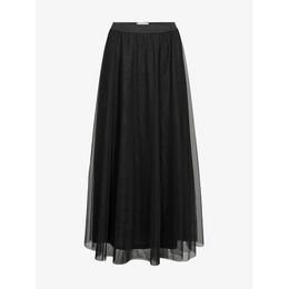N&uuml;mph N&Uuml;MPH Damen Midirock "N&uuml;mph Skirt NUEA"caviar, Gr. 34, Obermaterial: 100% Polyester, R&ouml;cke