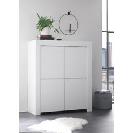 Highboard Home Affaire, wei&szlig;, Wohnzimmer, Sideboards, "Firenze", Breite 110 cm