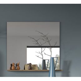 Home Affaire Garderobenspiegel "Riga, B x T x H ca.: 90 x 16 x 84 cm, 1 Ablageboden", B/H/T: 90cm x 84cm x 16cm, Holzoptik, braun, Spiegel, Spiegel,