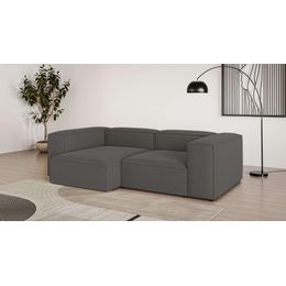 Ecksofa OTTO HOME, B:260cm H:72cm T:160cm, grau, 100% Polyester, Wohnzimmer, Sofas, "XL HAILY L-Form, Modularsofa extra tief, Sitztiefe 100/130 cm",