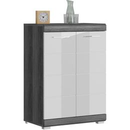 Kommode Home Affaire, B:60cm H:85cm T:37cm, grau, FSC-zertifizierter Holzwerkstoff, Wohnzimmer, Sideboards, "SIENA, Breite 60 cm, 2 T&uuml;ren, 2