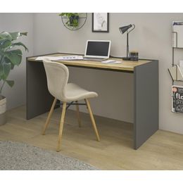 Schreibtisch Home Affaire, B:143cm H:76,2cm T:62,2cm, grau, Jugendzimmer, Tische, "CiTY/GiRON", moderner Computertisch, wohnliches Home Office,