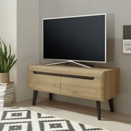 Lowboard Home Affaire, B:107cm H:50cm T:40cm, braun, FSC-zertifizierter Holzwerkstoff, Wohnzimmer, Sideboards, "Torge, TV-Unterschrank, TV-Kommode,