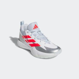 M&auml;dchen Basketballschuh "CROSS 'EM UP SELECT MID KIDS", adidas Performance, Gr. 38,5, wei&szlig;, Textil, Schuhe, f&uuml;r Kinder & Jugendliche
