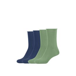 s.Oliver Damen Socken "Socken 4er Pack", Gr. 35, blau, 75% Modal 23% Polyamid 2% Elasthan, uni, Socken
