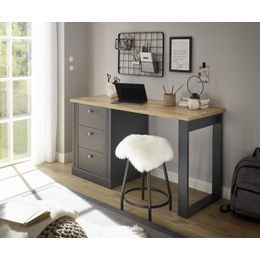 Schreibtisch OTTO HOME, B:138cm H:78cm T:60cm, grau, Jugendzimmer, Tische, "WESTMINSTER", im romantischen Landhausstil, Breite 138 cm, exclusiv by