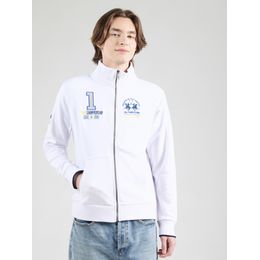 La Martina Sweatjacke Herren Gr&ouml;&szlig;e XXL blau / hellgelb / hellgrau / wei&szlig;