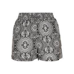 Urban Classics Damen Stoffhose "Urban Classics Damen Ladies AOP Viscose Resort Shorts"bandana, Gr. M, 100% Viskose, Hosen