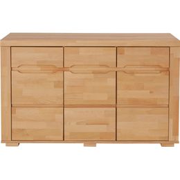Sideboard OTTO HOME, B:140cm H:85cm T:40cm, beige, Holzwerkstoff, Wohnzimmer, Sideboards, "Denis", Breite 140 cm