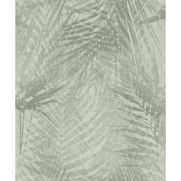 Vliestapete "Palme", B/L: 0,52m x 10m, gr&uuml;n, Art for the home, Wohnzimmer, Tapeten, Gr&uuml;n - 10m x 53 cm