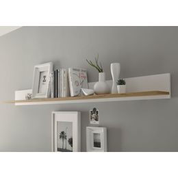 Wandregal Home Affaire, B:170cm H:15cm T:17cm, wei&szlig;, FSC-zertifizierter Holzwerkstoff, Wohnzimmer, Regale, "City/Giron, modernes Wandboard,