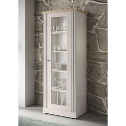Vitrine OTTO HOME, B:72cm H:192cm T:44cm, beige, Wohnzimmer, Schr&auml;nke, "Country H&ouml;he 192 cm, Hochschrank mit 1 T&uuml;r, Anrichte, Standvitrine", im