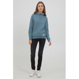 oxmo Damen Kapuzenpullover "Hoodie OXOwena", blau, Gr. S, Obermaterial: 80% Polyester PES. 20% Baumwolle CO., Sweatshirts