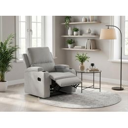 Relaxsessel OTTO HOME, B:87cm H:105cm T:94cm, grau, 100% Polyester, Wohnzimmer, Sessel, "Napori", TV-Sessel, Kinosessel mit Relaxfunktion in 2