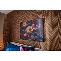 Leinwandbild B&Ouml;NNINGHOFF, B:90cm H:60cm T:1,8cm, gelb, Canvas, MDF, Wohnzimmer, Bilder, BxH: 90x60 cm