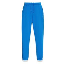 DROPSIZE Herren Jogginghose "Dropsize Herren Bazix Republiq Super Heavy Blank Jogger"royalblau, Gr. S, unifarben, 80% Baumwolle, 20% Polyester, Hosen