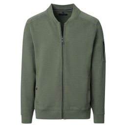 Casamoda Herren Sweatjacke "Casamoda Sweatjacke uni", gr&uuml;n, Gr. S, 74% Baumwolle, 23% Polyester, 3% Elasthan, Sweatjacken
