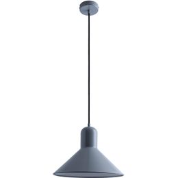 Paco Home Pendelleuchte "CLAIRE", 1, &Oslash; 34,7cm H: 24cm, grau, Esszimmer, Leuchten, H&auml;ngelampe Esszimmer K&uuml;chenlampe H&auml;ngend Esstischlampe Matt E27