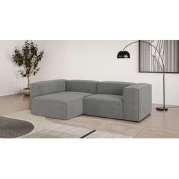 Ecksofa OTTO HOME, B:260cm H:72cm T:160cm, grau, 100% Polyester, Wohnzimmer, Sofas, "HAILY L-Form links/rechts, Modularsofa, Sitztiefe 70/130 cm",