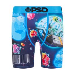 PSD Herren Boxershorts "PSD R&M TRAVELS", Gr. XXLmulti color, 88% Polyester, 12% Elasthan, Unterhosen