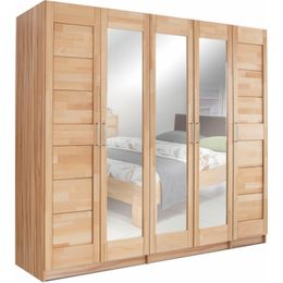 Dreht&uuml;renschrank OTTO HOME, B:240cm H:200cm T:60cm, beige, Schr&auml;nke, "Triest", teilmassiv, FSC-zertifizierte Buche