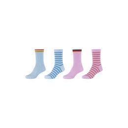 s.Oliver Damen Socken "Socken 4er Pack", Gr. 35, lila, 48% Polyester 43% Baumwolle 7% Metallfaser 2% Elasthan, gl&auml;nzend, Socken