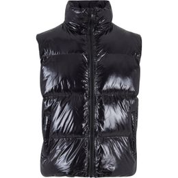 DEF Herren Jerseyweste "DEF Herren DEF Shiny Puffer vest"schwarz, Gr. XL, 100% Polyester, Westen