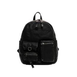 SURI FREY Damen Rucksack "Rucksack SFY Batty", schwarz, Obermaterial: 60% Polyurethan PU. 40% Polyester PES., Rucks&auml;cke
