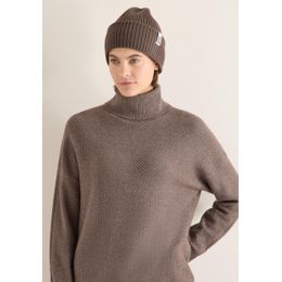 Cecil Damen Strickm&uuml;tzeurban taupe, unifarben, Stoff, Materialmix, M&uuml;tzen, Grobatrick