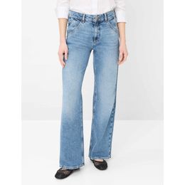 Brax Damen Palazzohose Style MAINE USED REGULAR BLUE, denim blau, Gr. 44