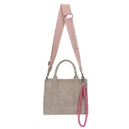 Damen Henkeltasche "Fritzi SquareN", Fritzi aus Preussen, beige, Polyurethan (PU), unifarben, Taschen, mit abnehmbarem Schl&uuml;sselband