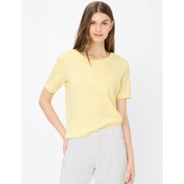 Brax Damen Shirt Style CIRA S limoncello, hellgelb, Gr. 34