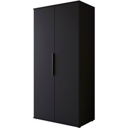 Kleiderschrank OTTO HOME, B:90,1cm H:187,3cm T:51cm, schwarz, FSC-zertifizierter Holzwerkstoff, Kinderzimmer, Schr&auml;nke, "LAGOS W&auml;scheschrank,