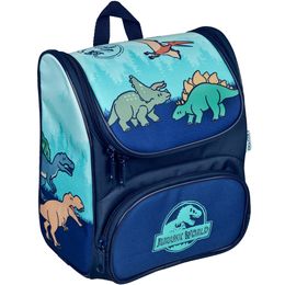 Scooli Kinder Vorschulranzen "Cutie"jurassic world blau, Polyester, gemustert, Rucks&auml;cke