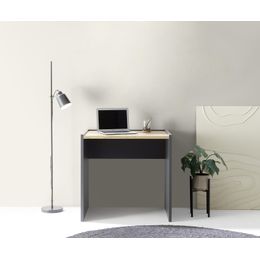 Schreibtisch Home Affaire, B:80cm H:76,2cm T:62,2cm, grau, Jugendzimmer, Tische, "CiTY/GiRON", moderner Computertisch, wohnliches Home Office, Breite