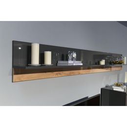 Wandboard OTTO HOME, B:89,7cm H:35cm T:21,4cm, grau, Spanplatte, Regale, "Onyx", in zwei Breiten