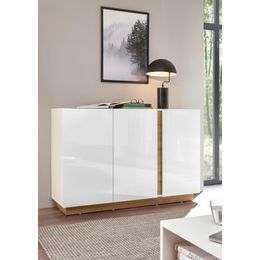 Sideboard Home Affaire, B:138cm H:91cm T:40cm, wei&szlig;, Holzwerkstoff, Wohnzimmer, Sideboards, "CLAiR Sideboard 52", Breite 138 cm