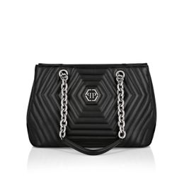 Schultertasche Philipp Plein "Hexagon", Damen, 02, schwarz, Taschen Schultertasche