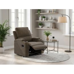 Relaxsessel OTTO HOME, B:87cm H:105cm T:94cm, beige, 100% Polyester, Wohnzimmer, Sessel, "Napori", TV-Sessel, Kinosessel mit Relaxfunktion in 2
