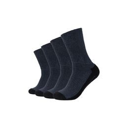Camano Damen Socken "Diabetikersocken 4er Pack", Gr. 35, blau, 60% Baumwolle, 37% Polyester, 2% Elasthan, 1% Polyamid, Colorblocking, Socken